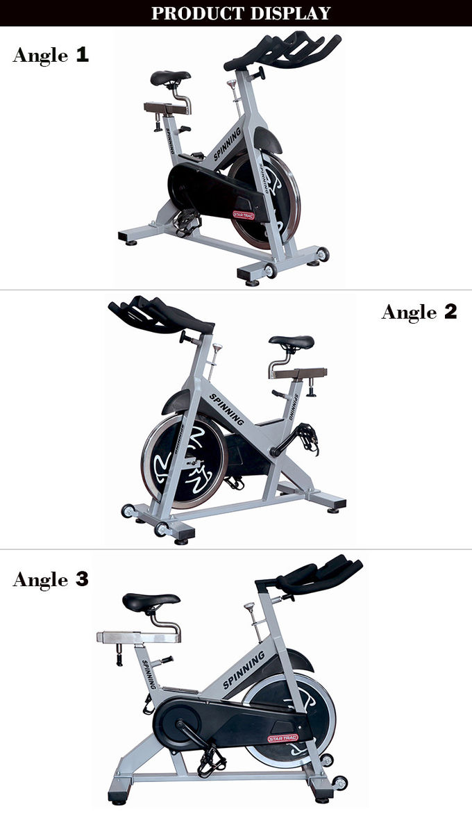 Magnetic Resistance Commercial Spin Bikes Movable Proform With Dip Handle