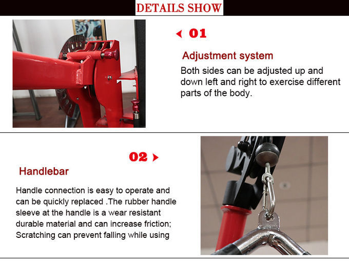 Free Motion Dual Cable Crossover Cross Machine Multi StationEquipment