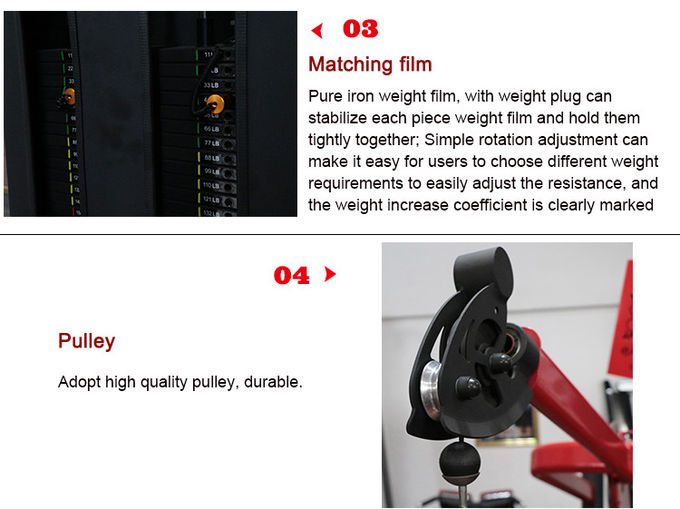 Free Motion Dual Cable Crossover Cross Machine Multi StationEquipment