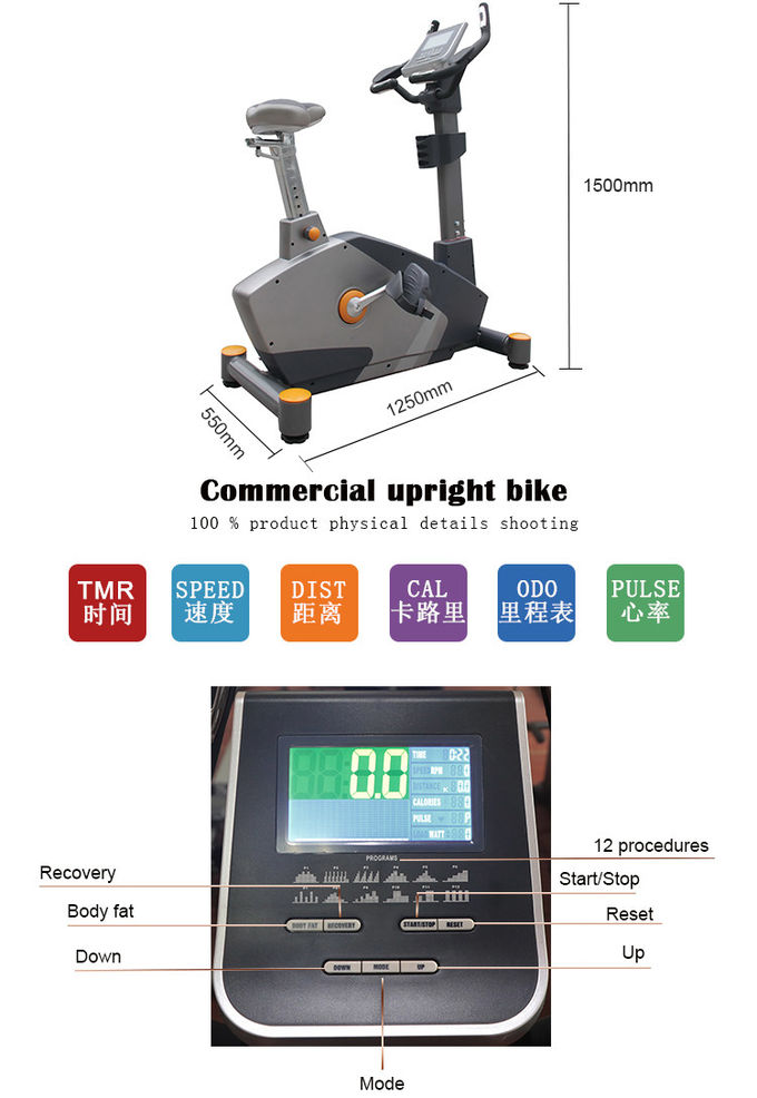 Commercial Gym Cycling Machine Ergonomic Bicycle Gym Machine