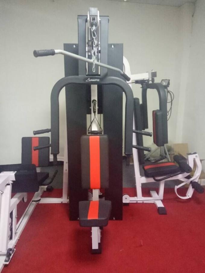 Home 5 Station Multi Gym Equipment , Multi Purpose Workout Machine Modular